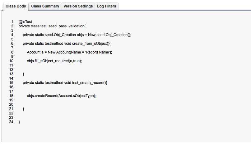 adaptive object creation in test method