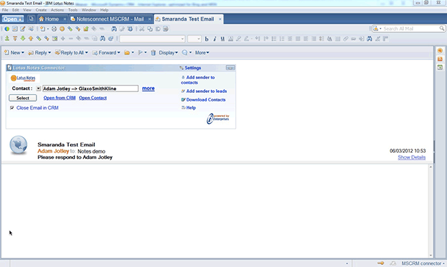 lotus notes connector