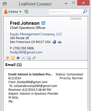 linkpoint connect side panel