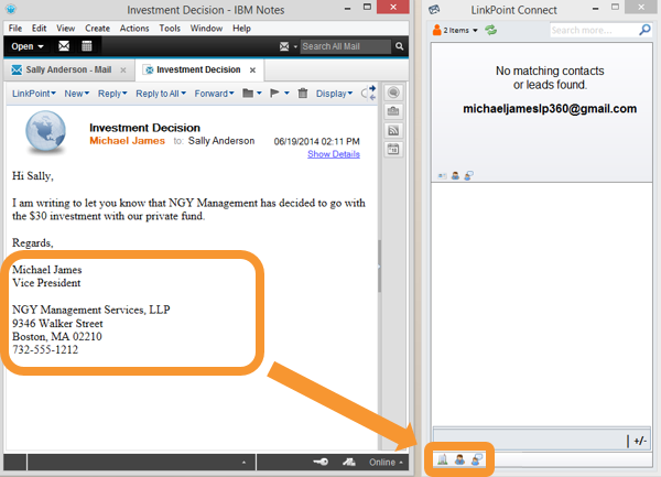 linkpoint connect create contact