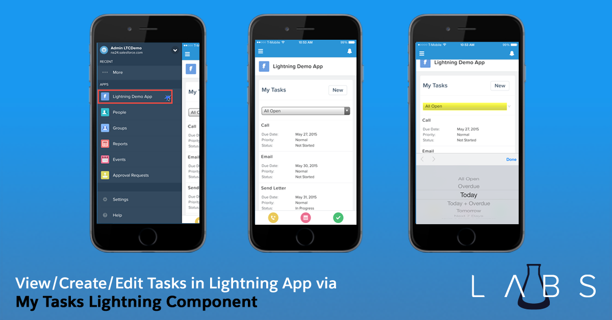 my tasks lightning component