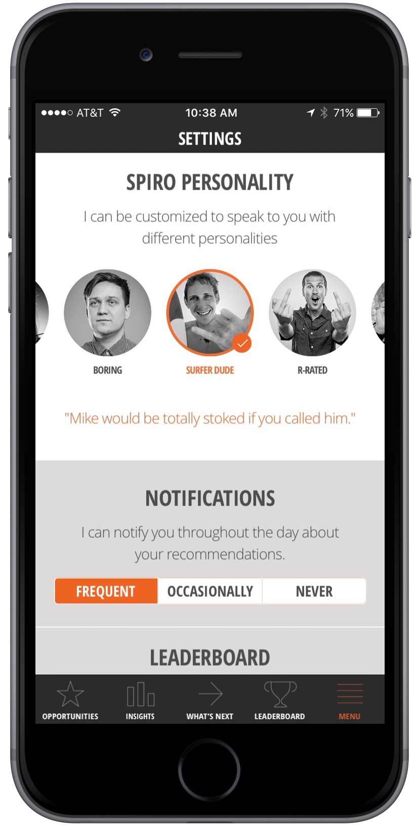 spiro interacts with you in one of 7 personalities including r rated ...