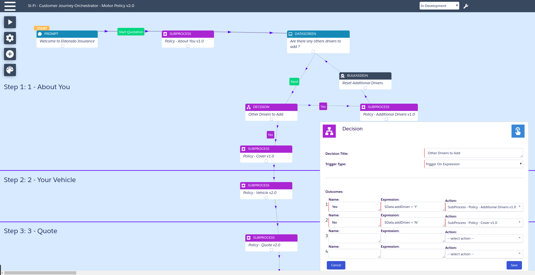 decision point designer palette