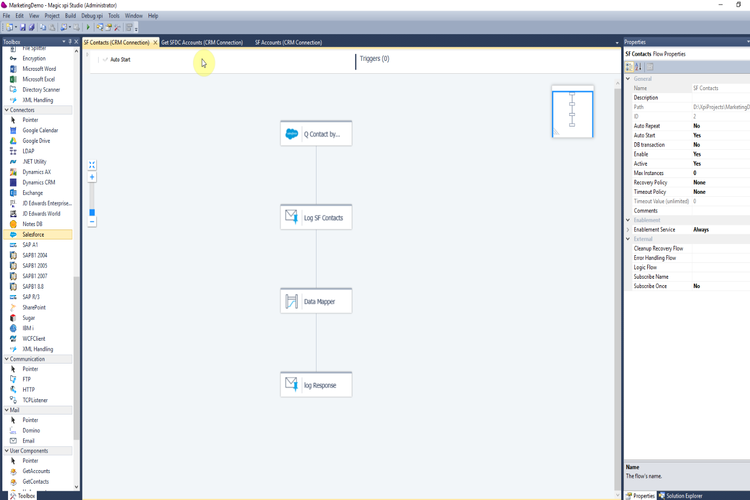 magic xpi for salesforce screenshot