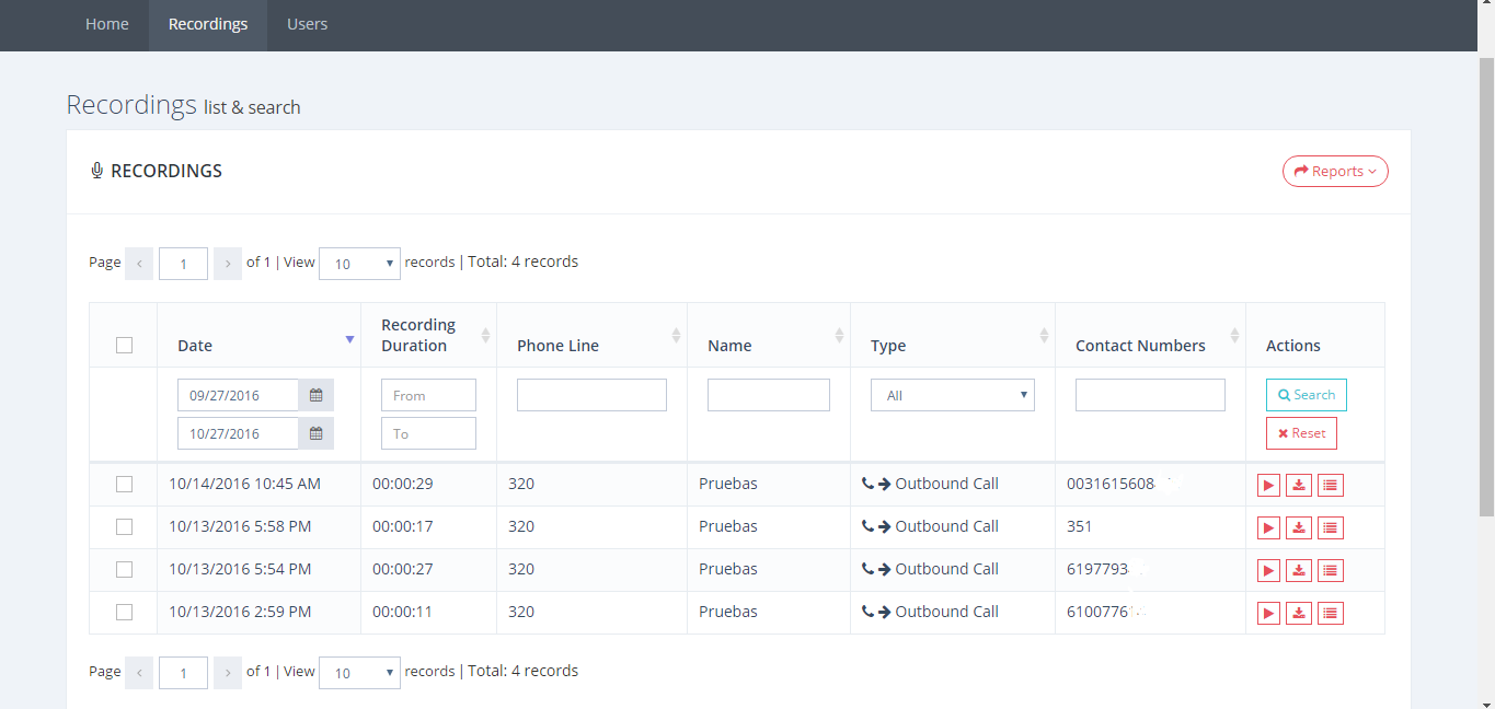 recordia for end customers