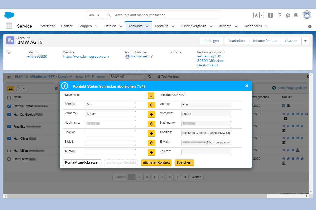 sync employee data right into your crm