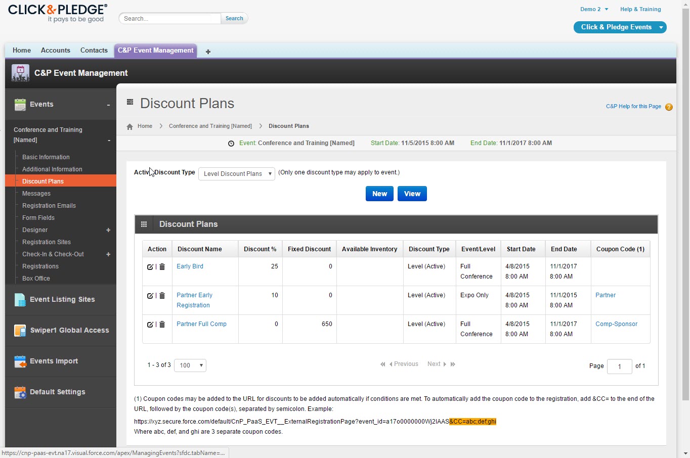 unlimited event discount plans