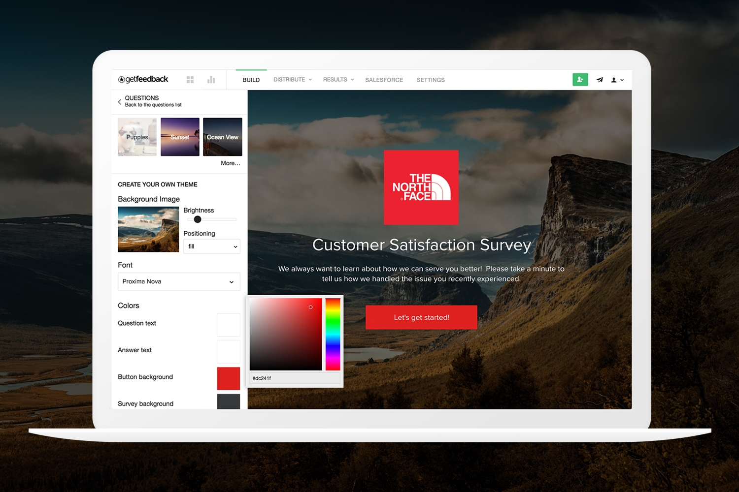 create beautiful on brand surveys in minutes