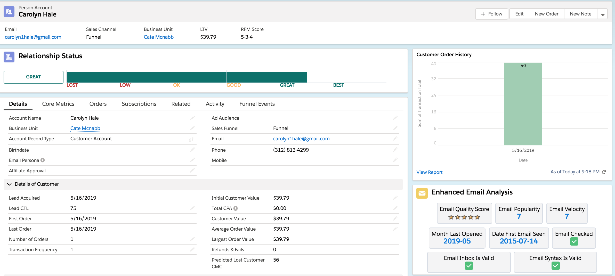 touchcr persons account customer profile