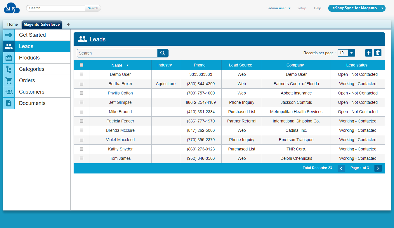 leads sync classic view