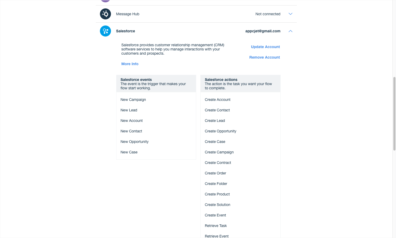 building flows which respond to events in the salesforce platform