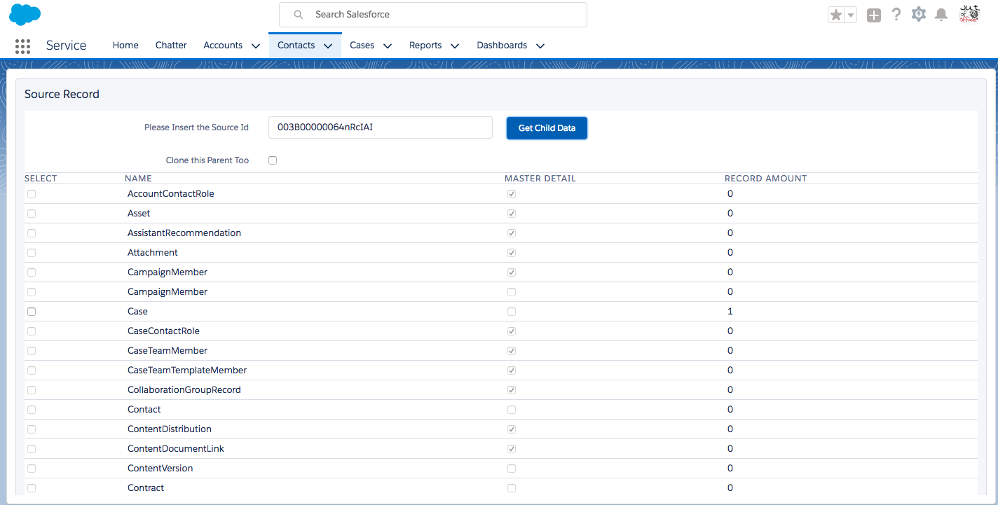 then click the object s you want to clone the related list for and click copy selected objects