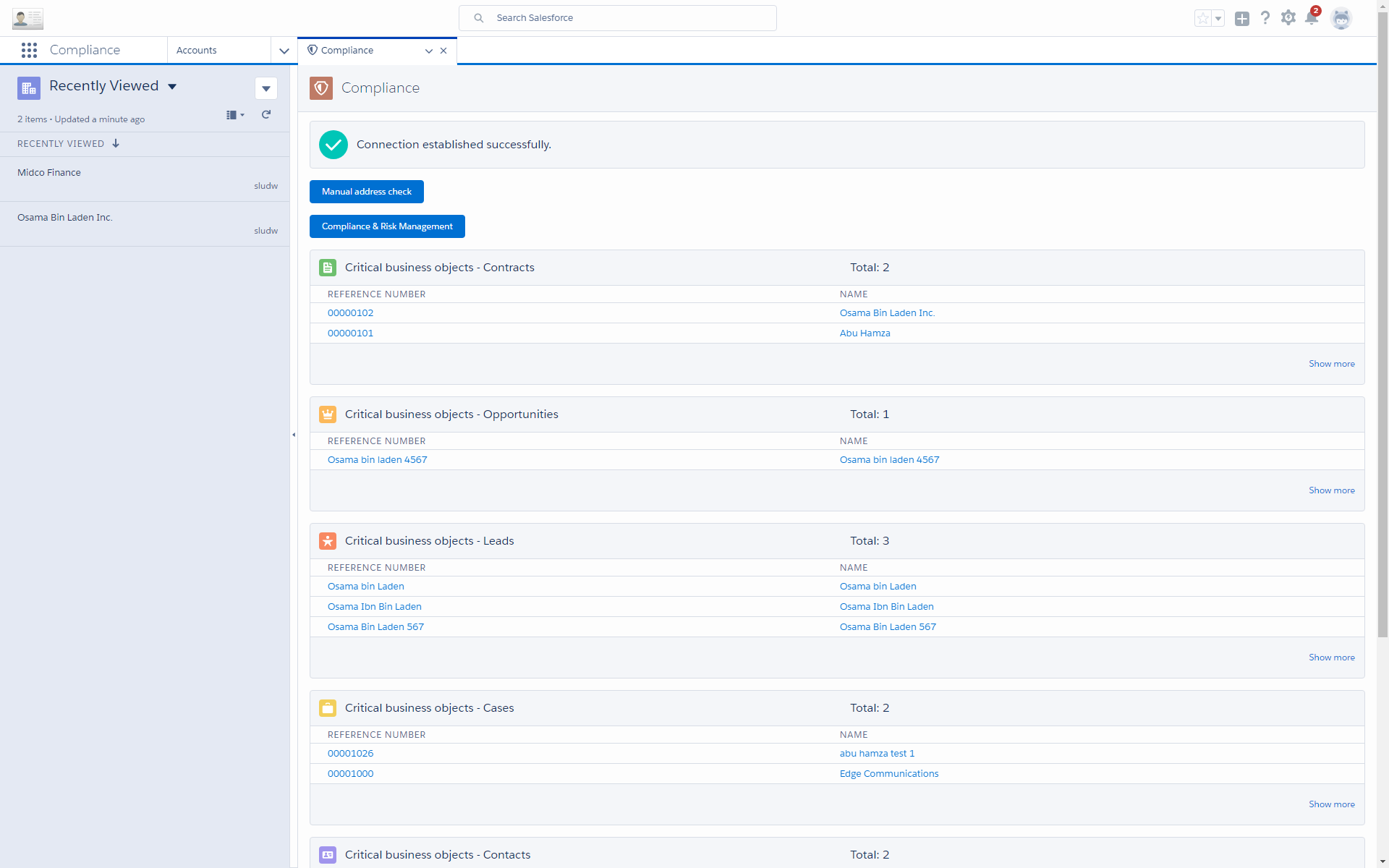 overview critical business objects