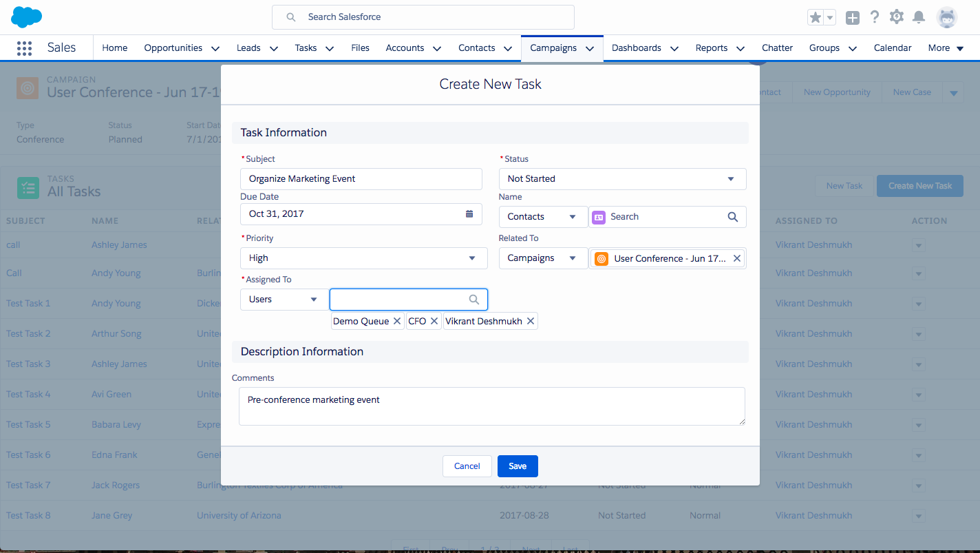 assign task to multiple users