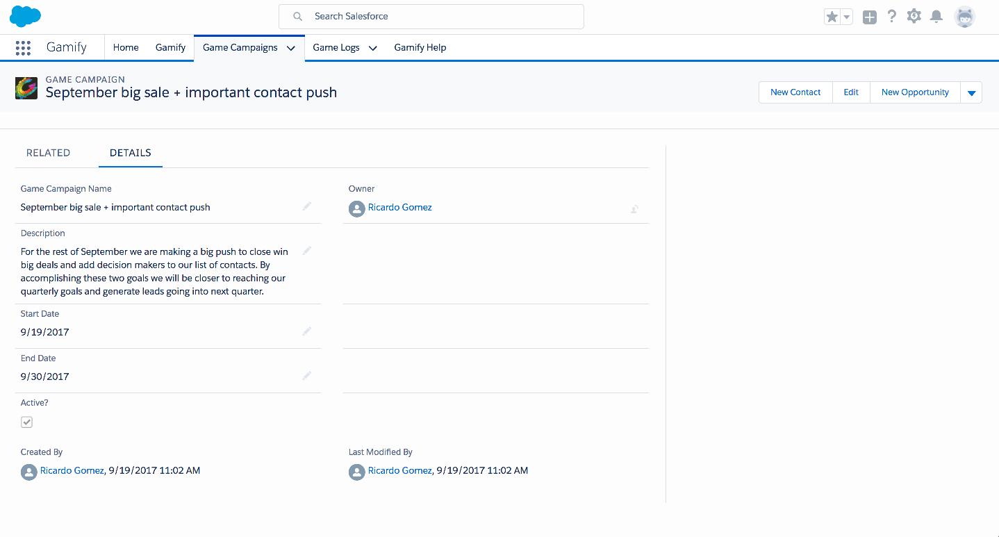 game campaign overview