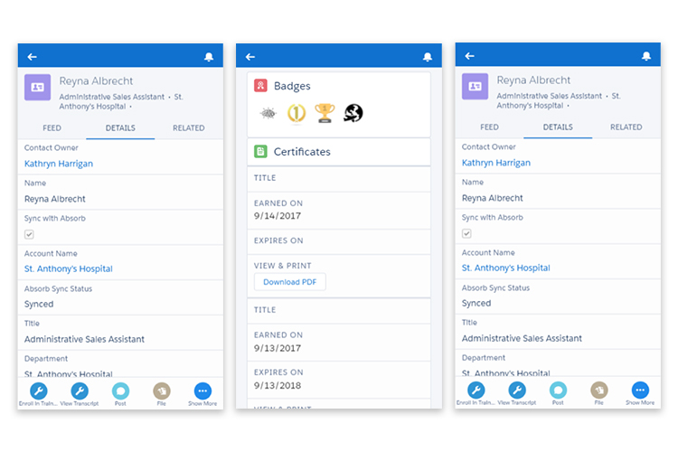 desktop feature and functionality on salesforce1 mobile
