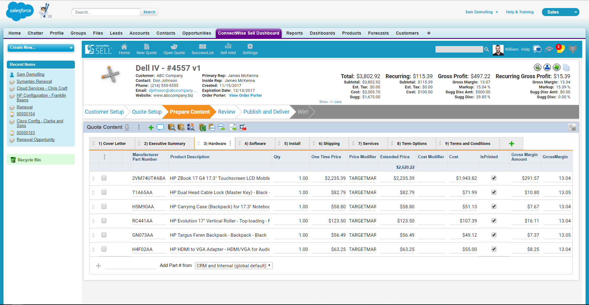 ConnectWise Sell CPQ - Quote. Propose. Close.