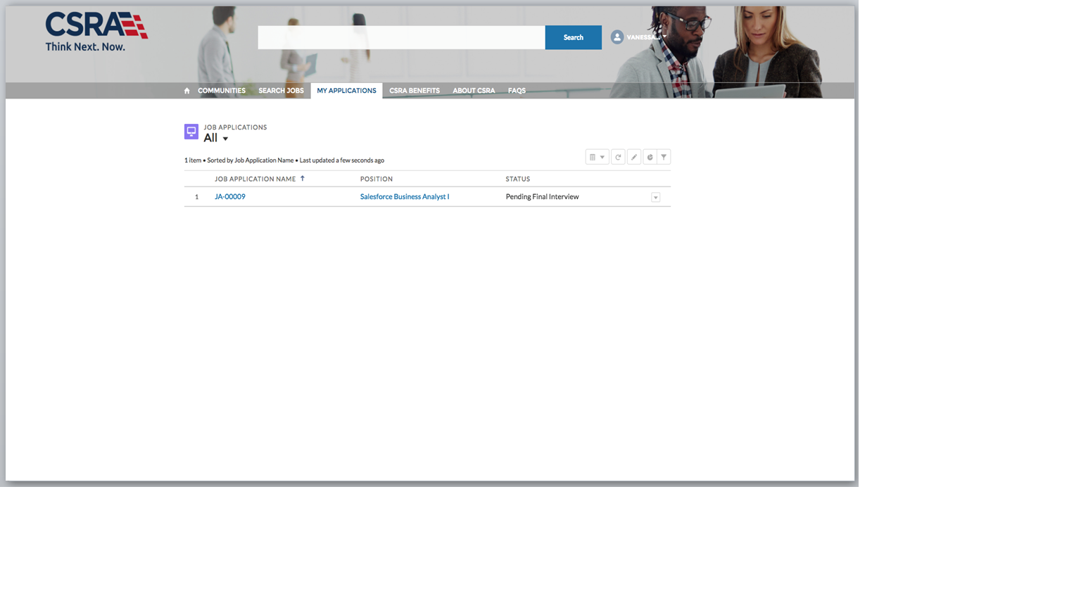 job application portal