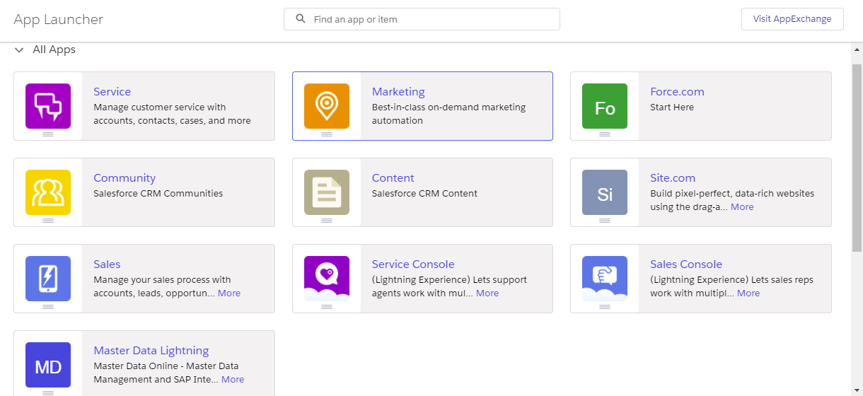 lightning app dashboard
