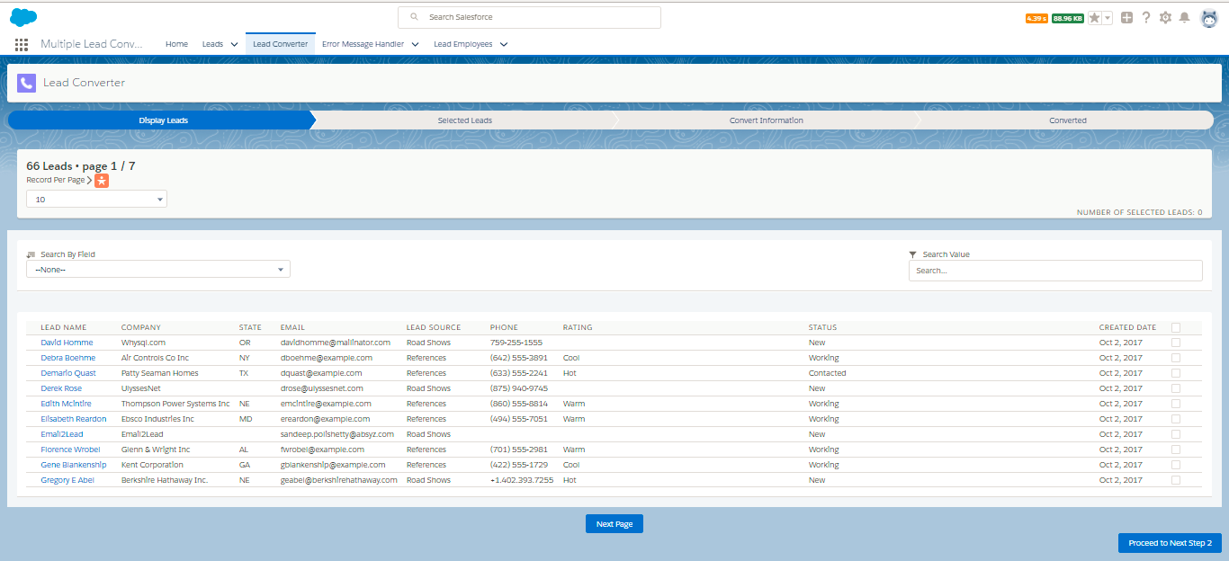 multiple lead converter
