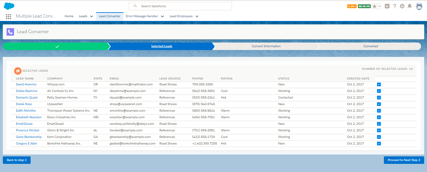multiple lead converter