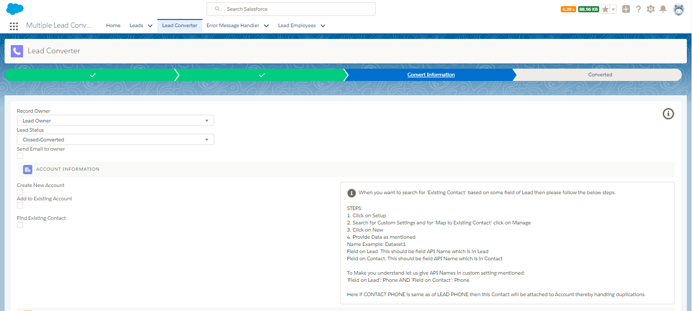 multiple lead converter
