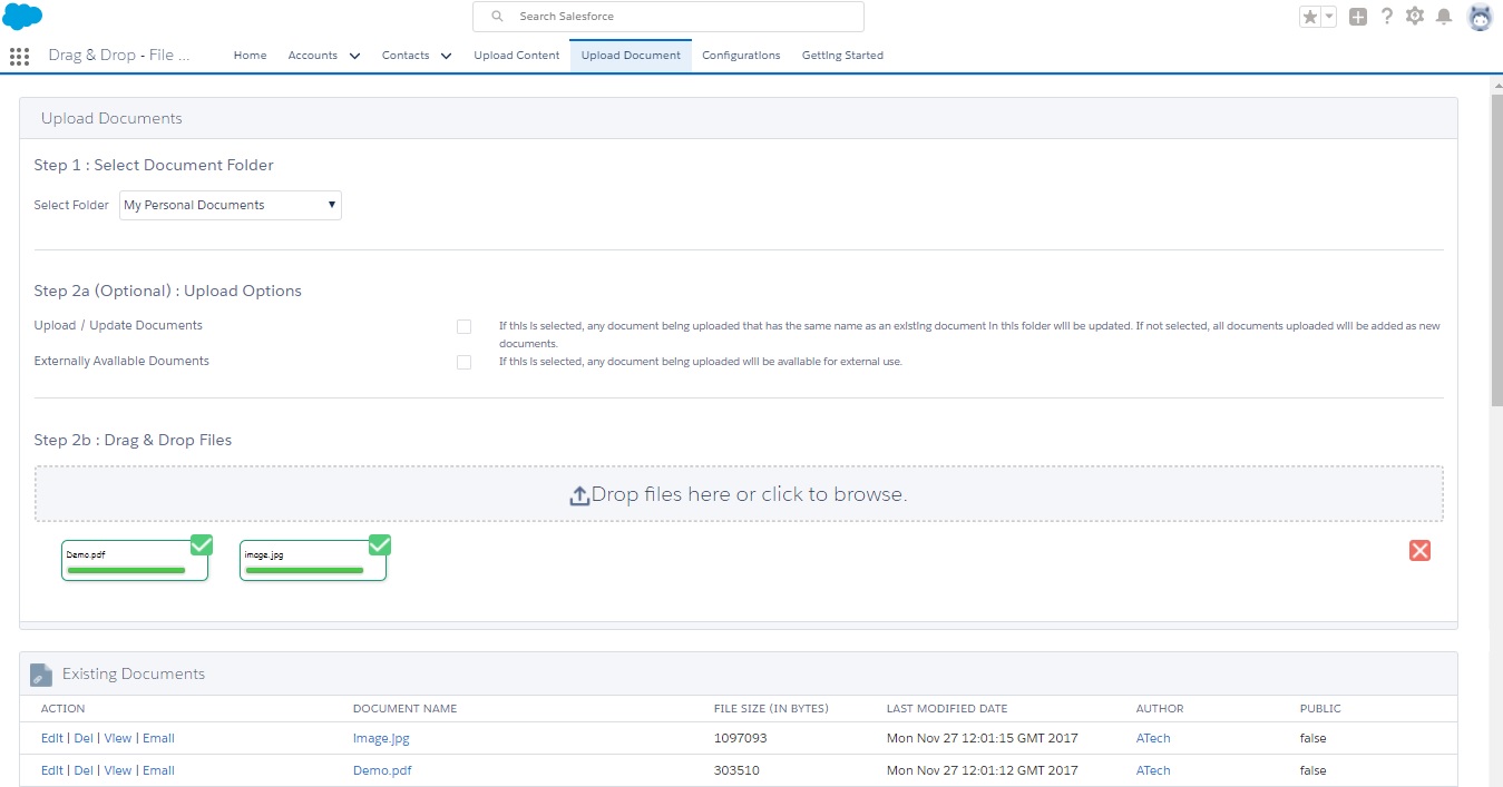 Drag And Drop File Upload