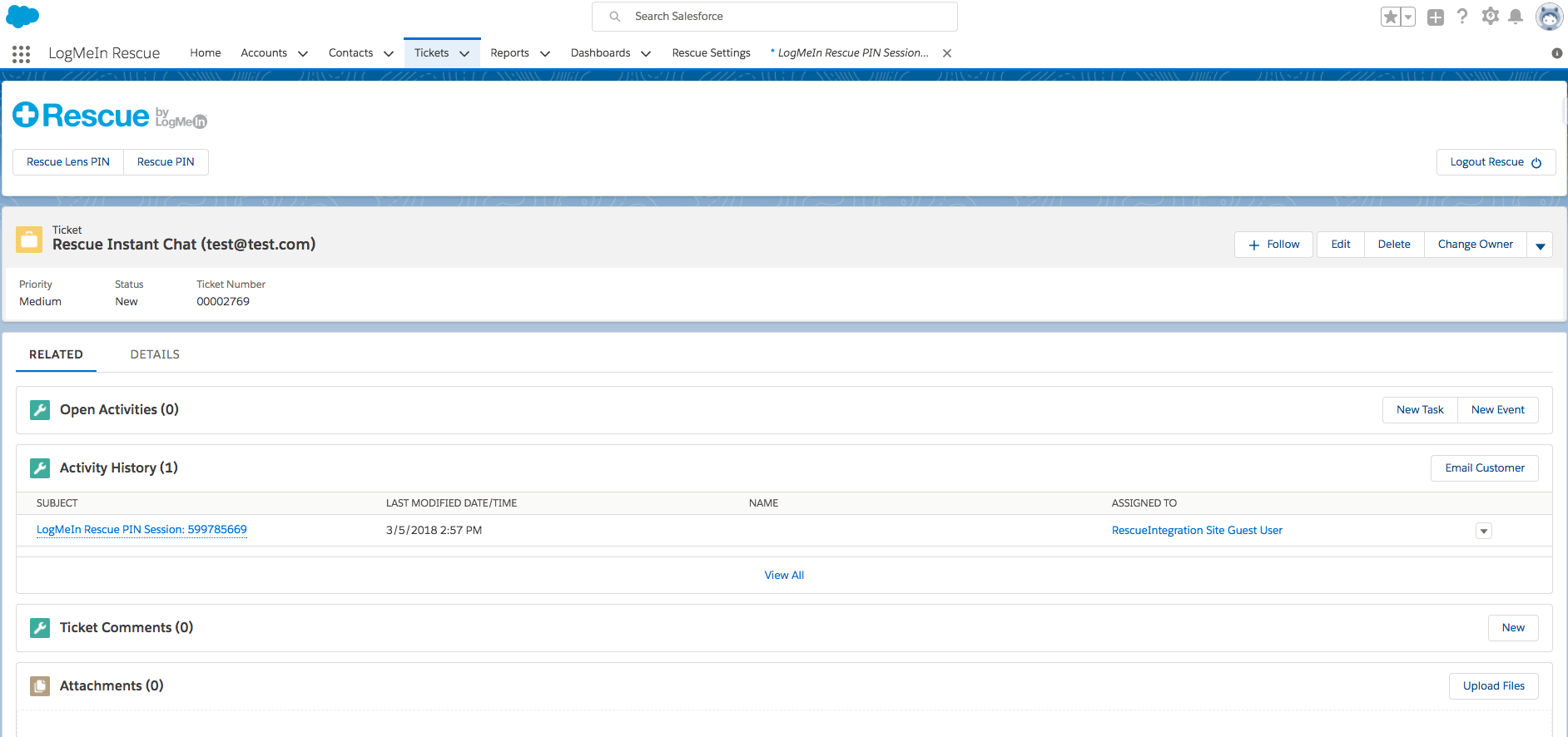 rescue support case lightning ready
