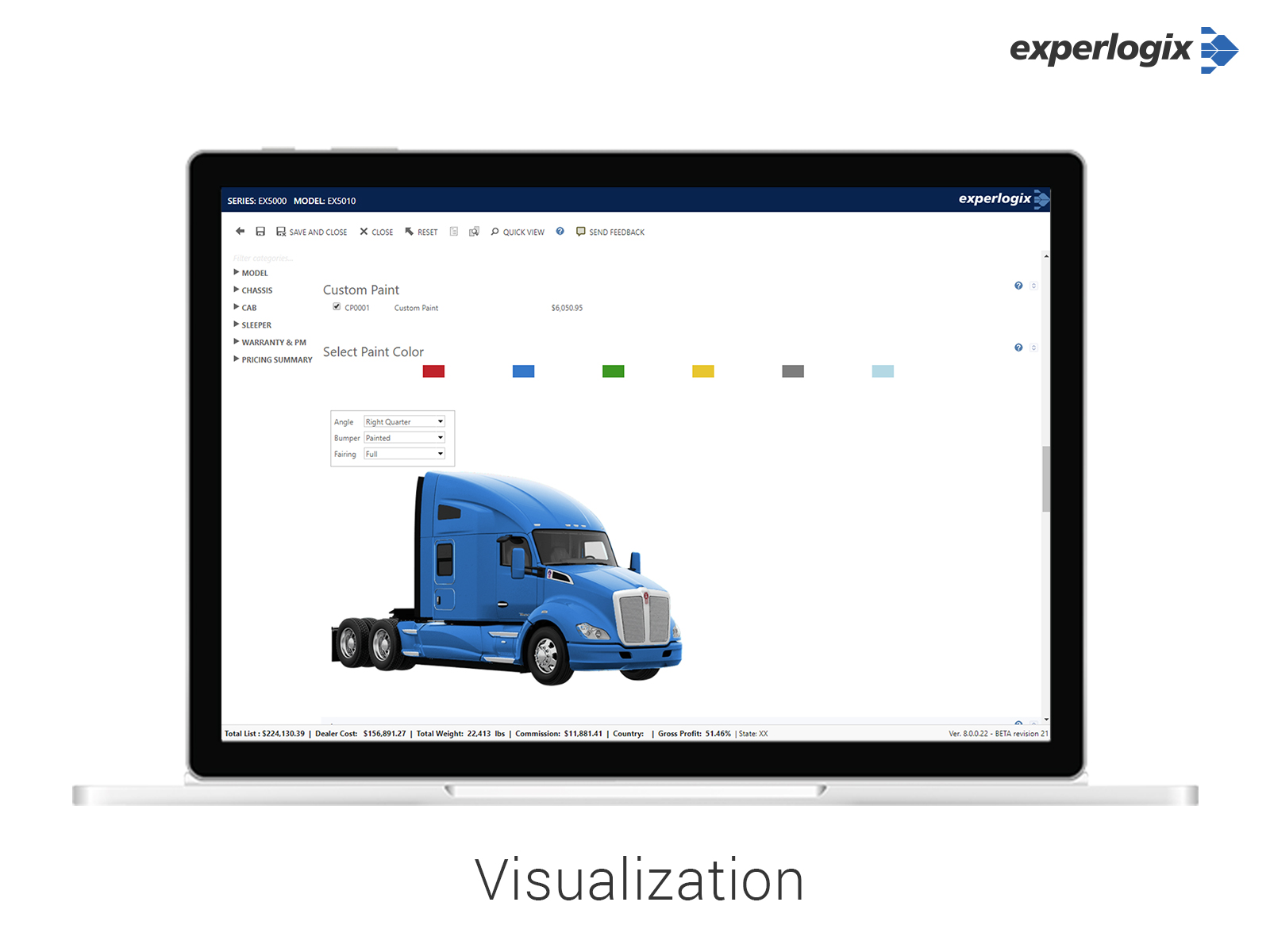 visualize and see your products as you configure them with experlogix cpq
