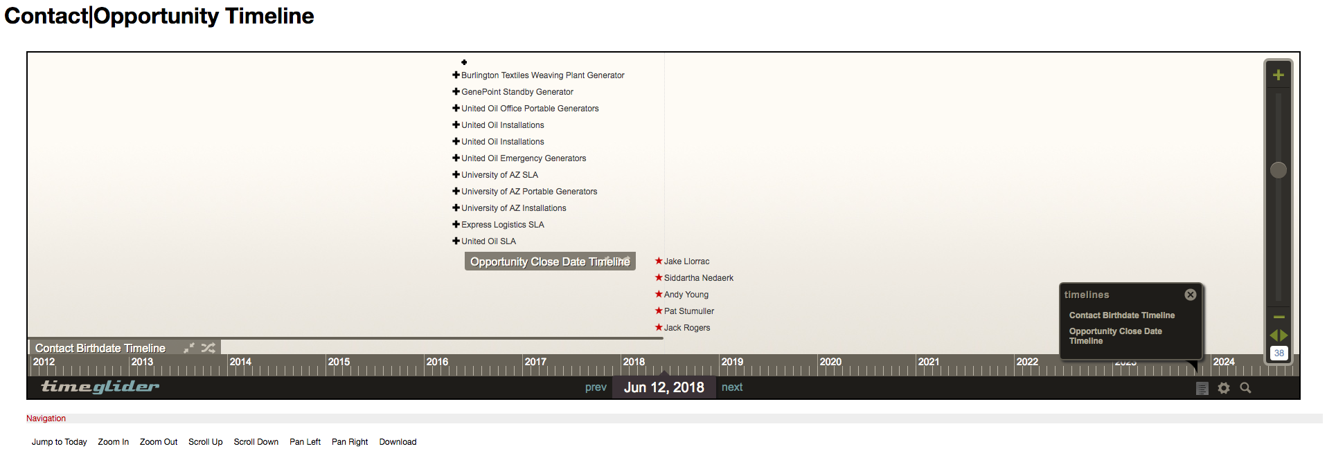 load multiple timelines for cross reference