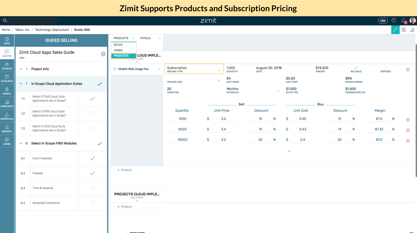 start a quote from salesforce with one click