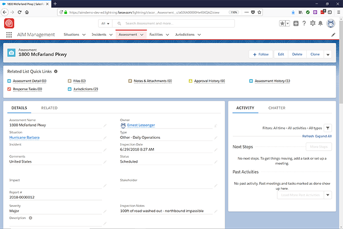 aim allows managers to view individual assessments and set critical ...