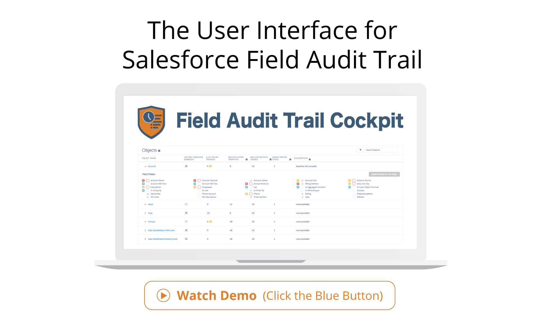 logo field audit trail cockpit user interface for salesforce field ...