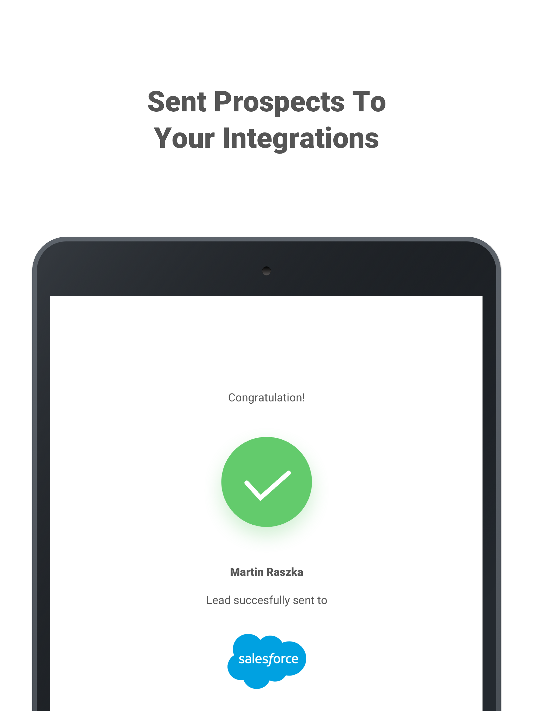 send prospects to salesforce in real time