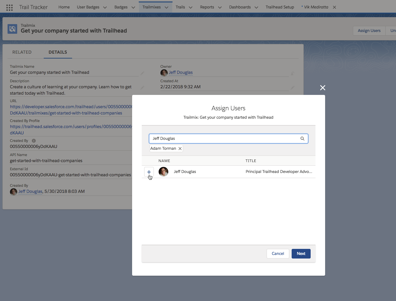 assign trailmixes learning journeys to employees