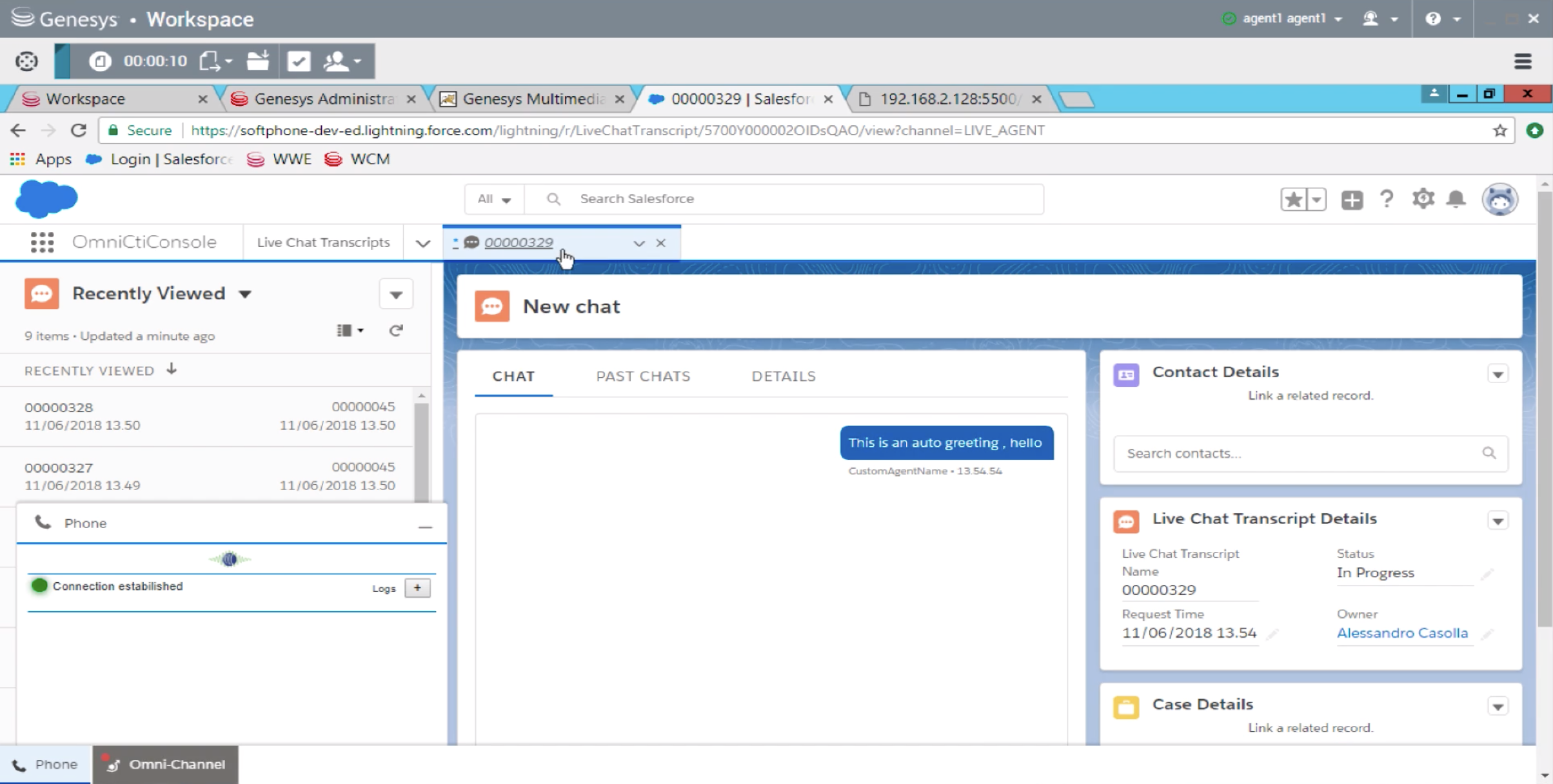 external routing using genesys workspace desktop