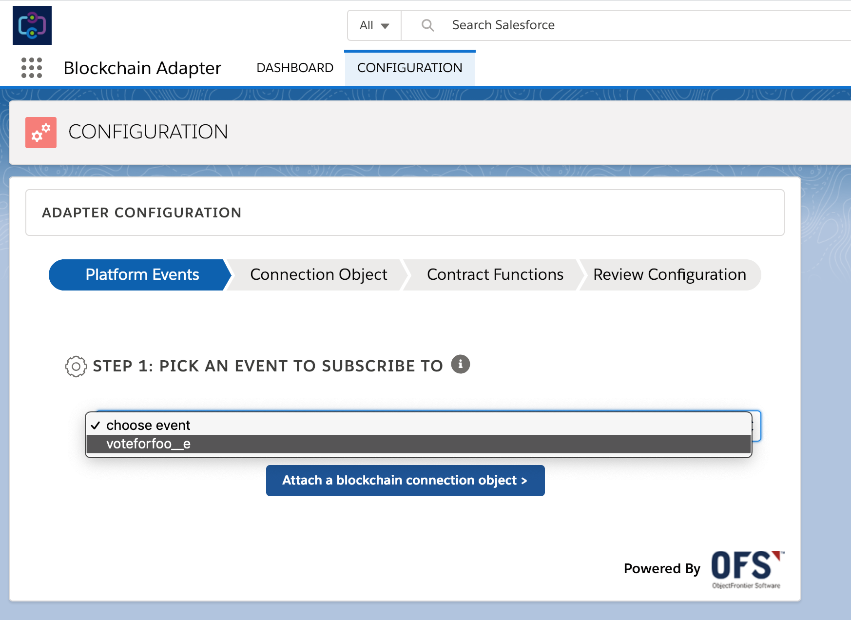 configuration step 1
