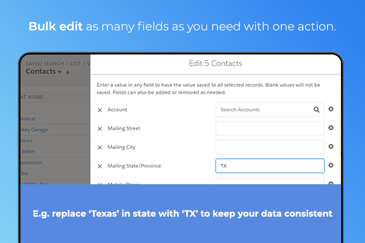 bulk edit mass update as many fields as you need with one action