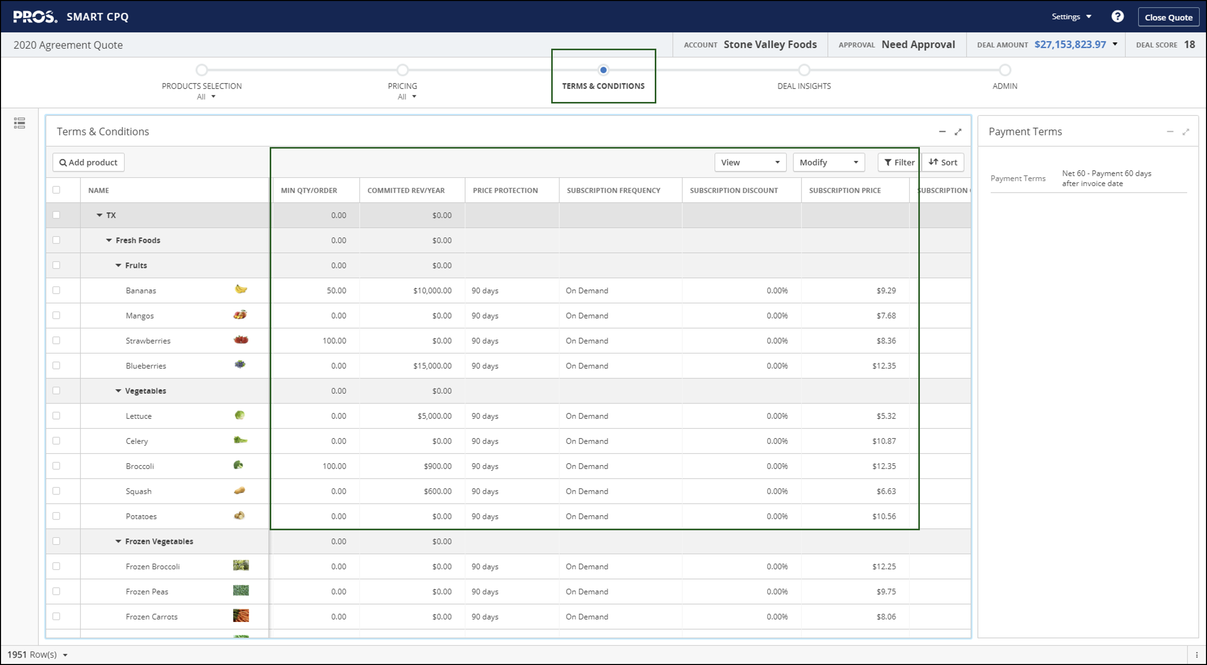 create and negotiate long term agreements
