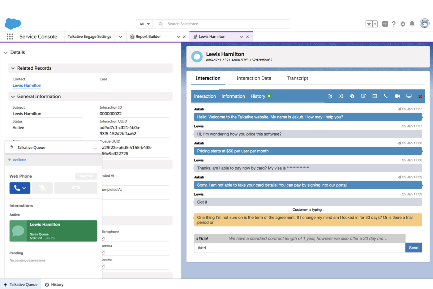 powerful highly configurable live chat functionality embedded into ...