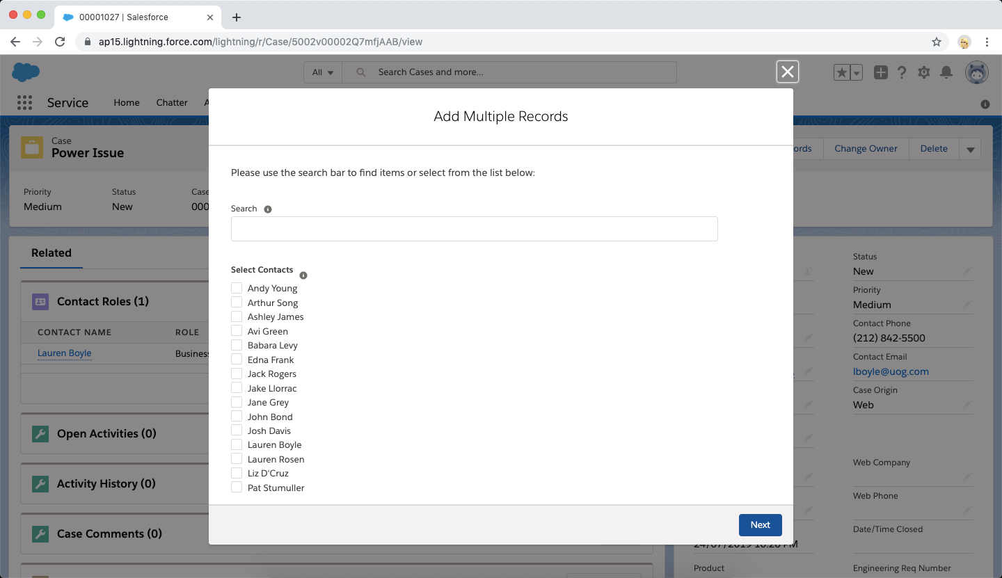 Adding Multiple Related Records (Flow Template)
