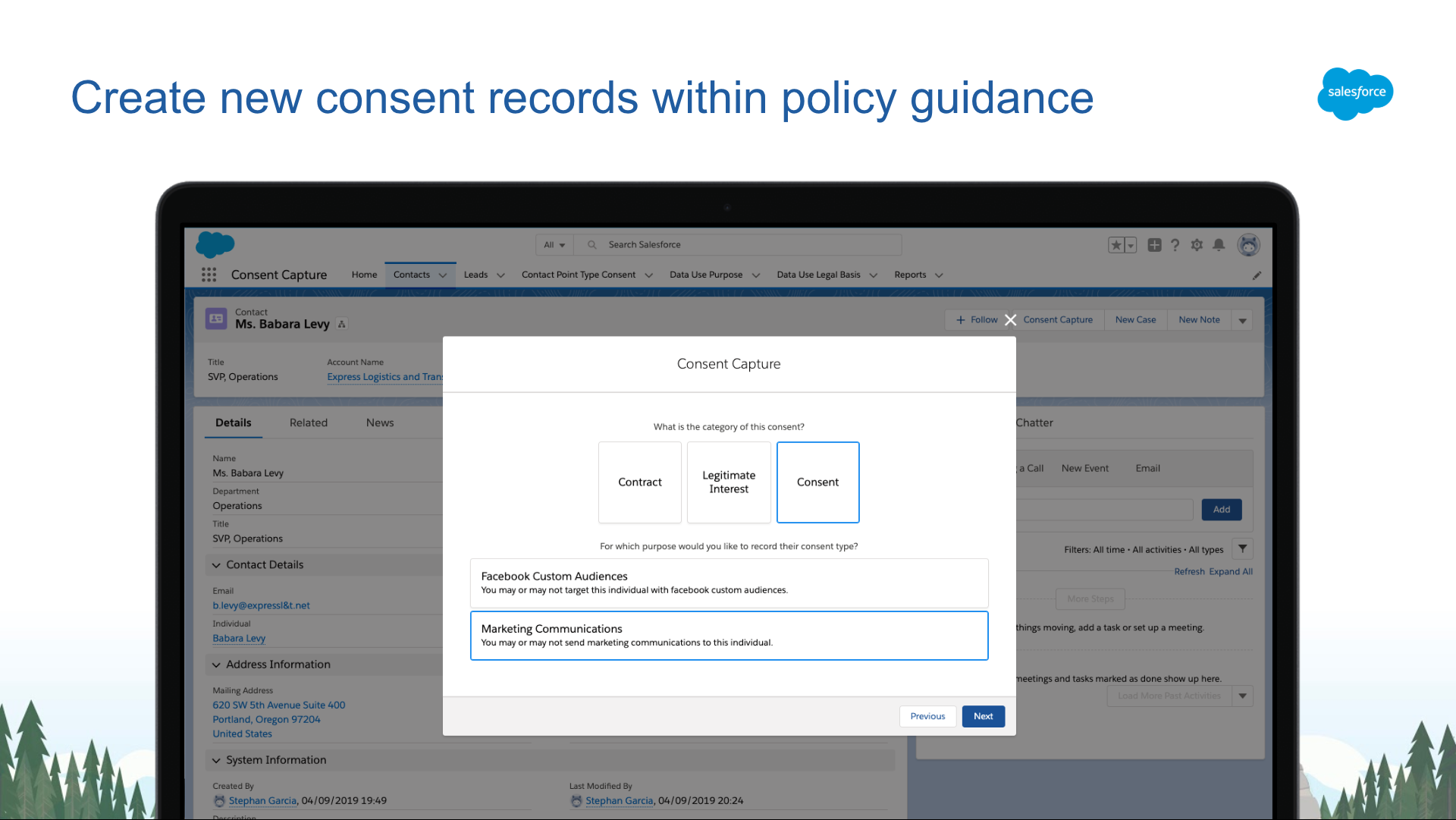 guide your users through your privacy policy