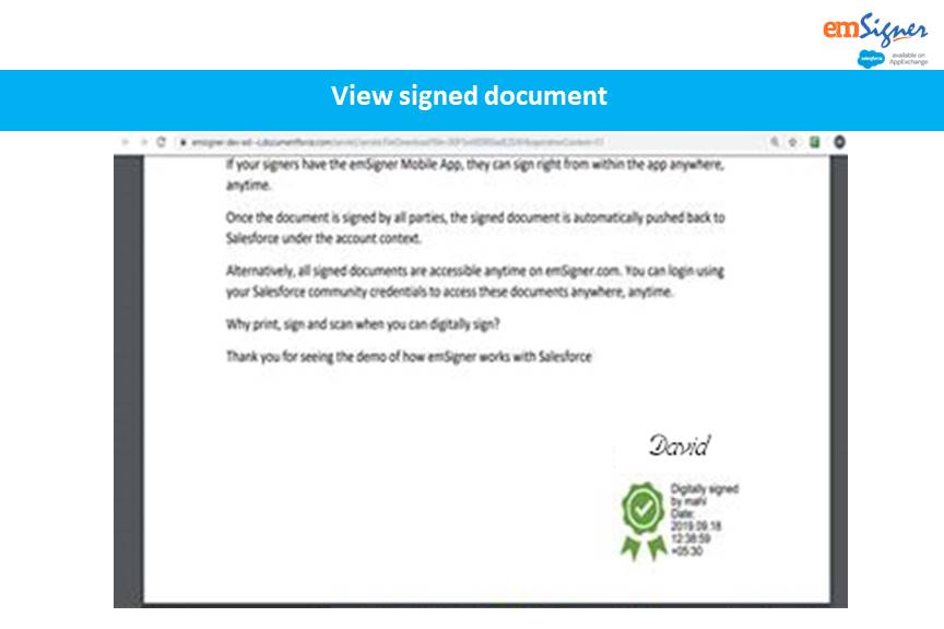 emsigner on appexchange