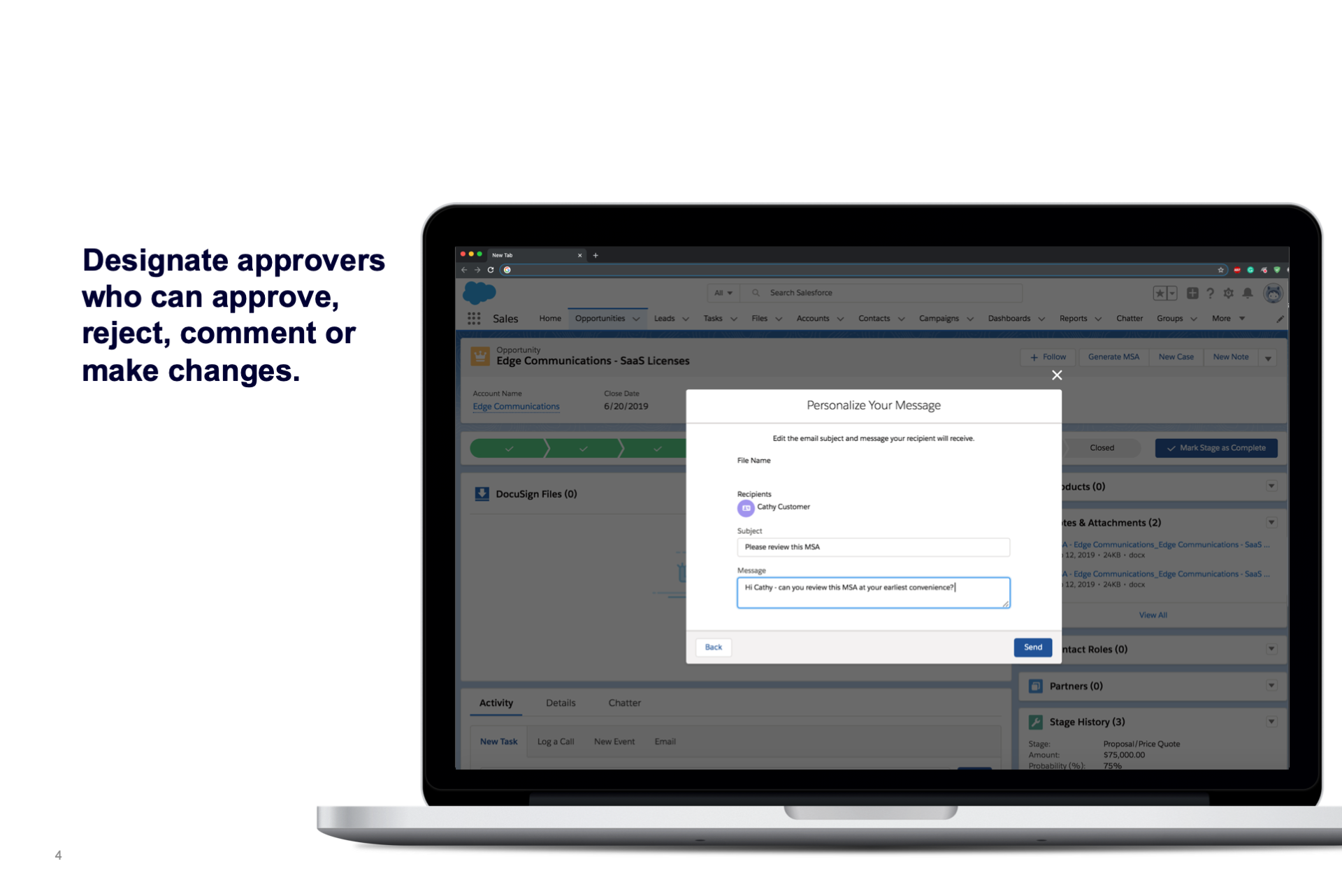 docusign negotiate for salesforce simplified document review and approval