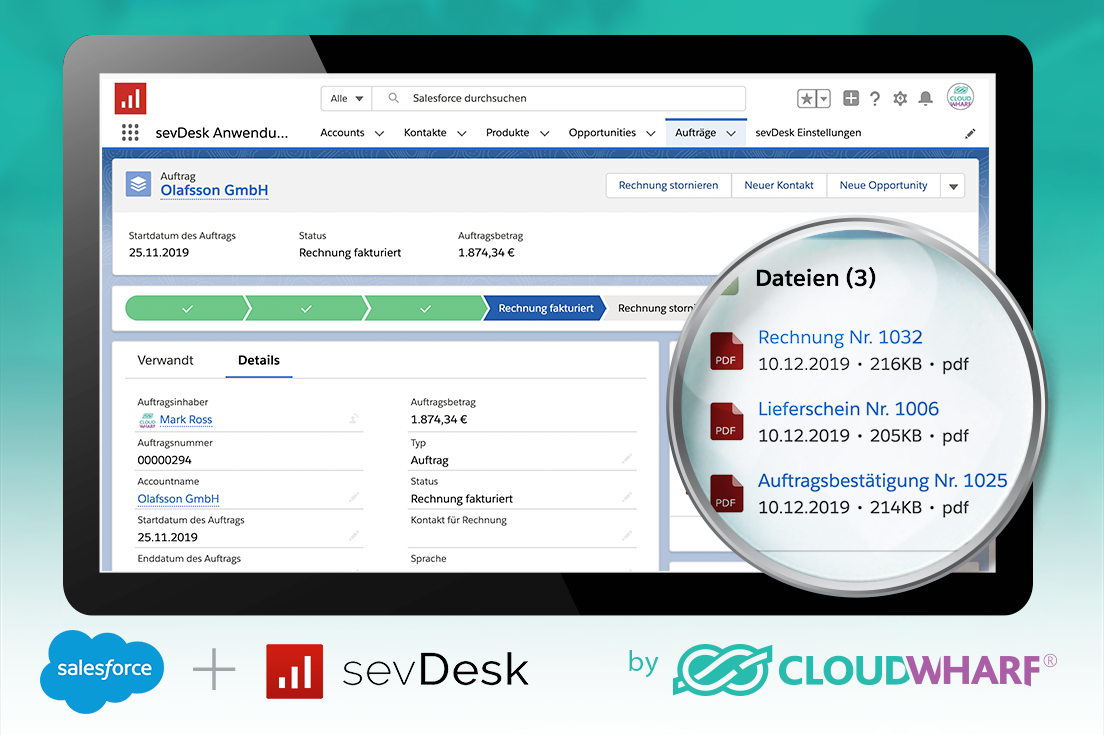 access all financial documents in salesforce