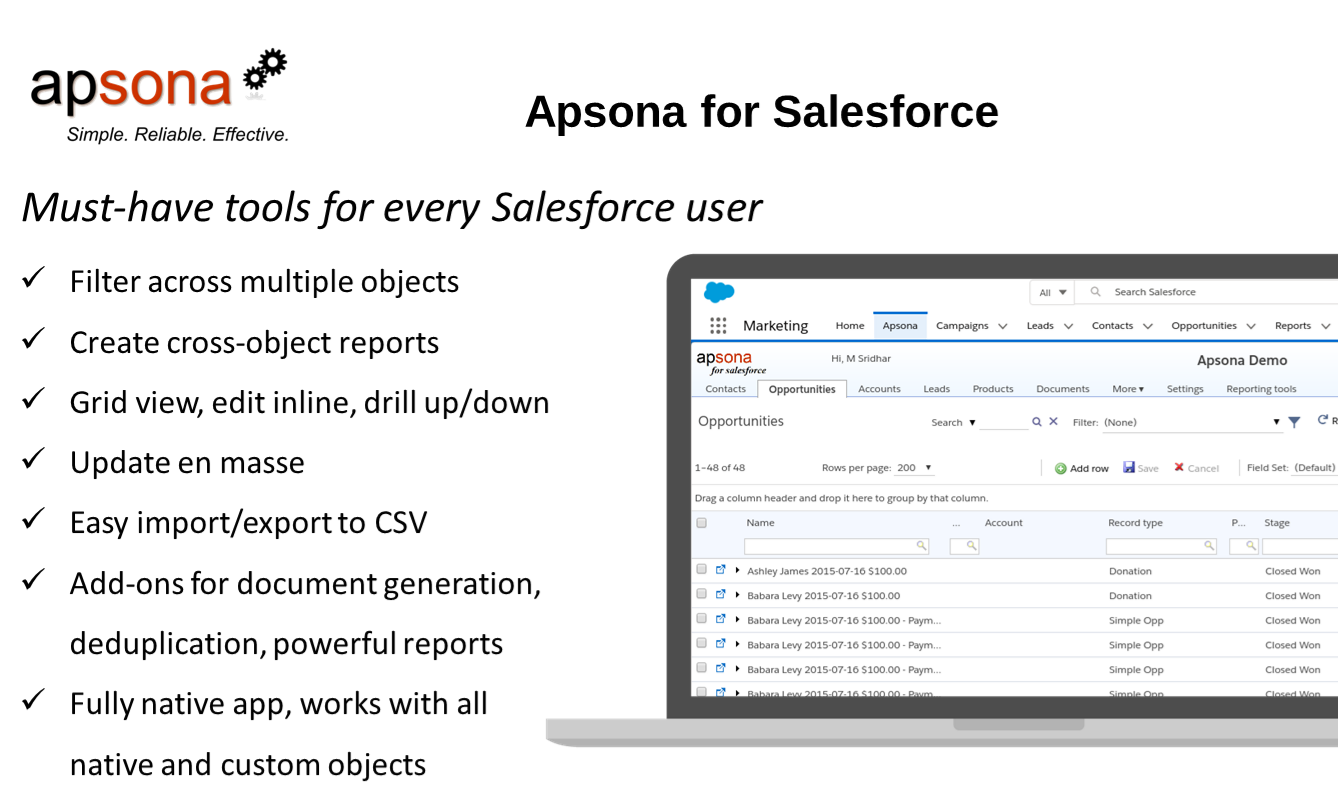apsona for salesforce