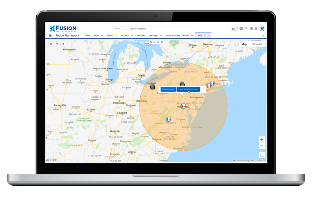 broadcast alerts in real time via emergency notification system connectors