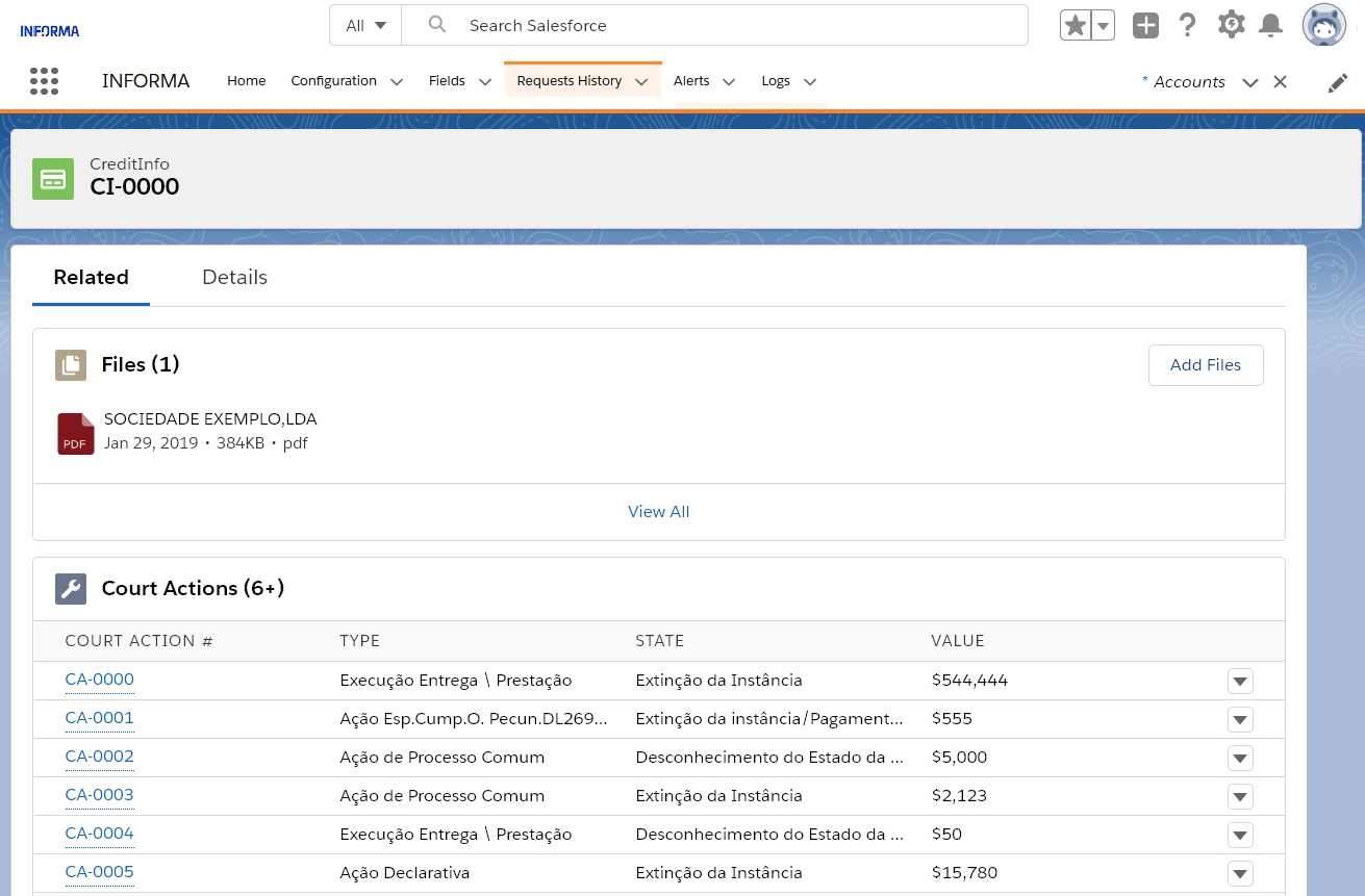creditinfo report related