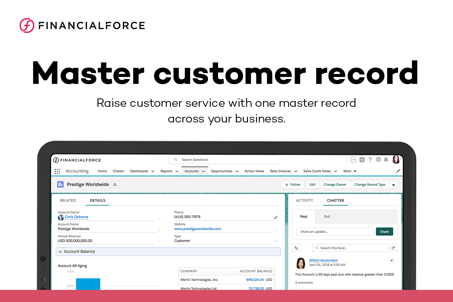 establish a single customer record across your entire business