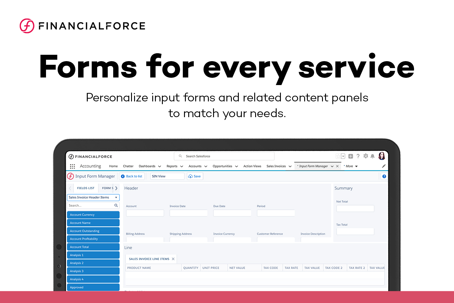 personalize forms to match your business